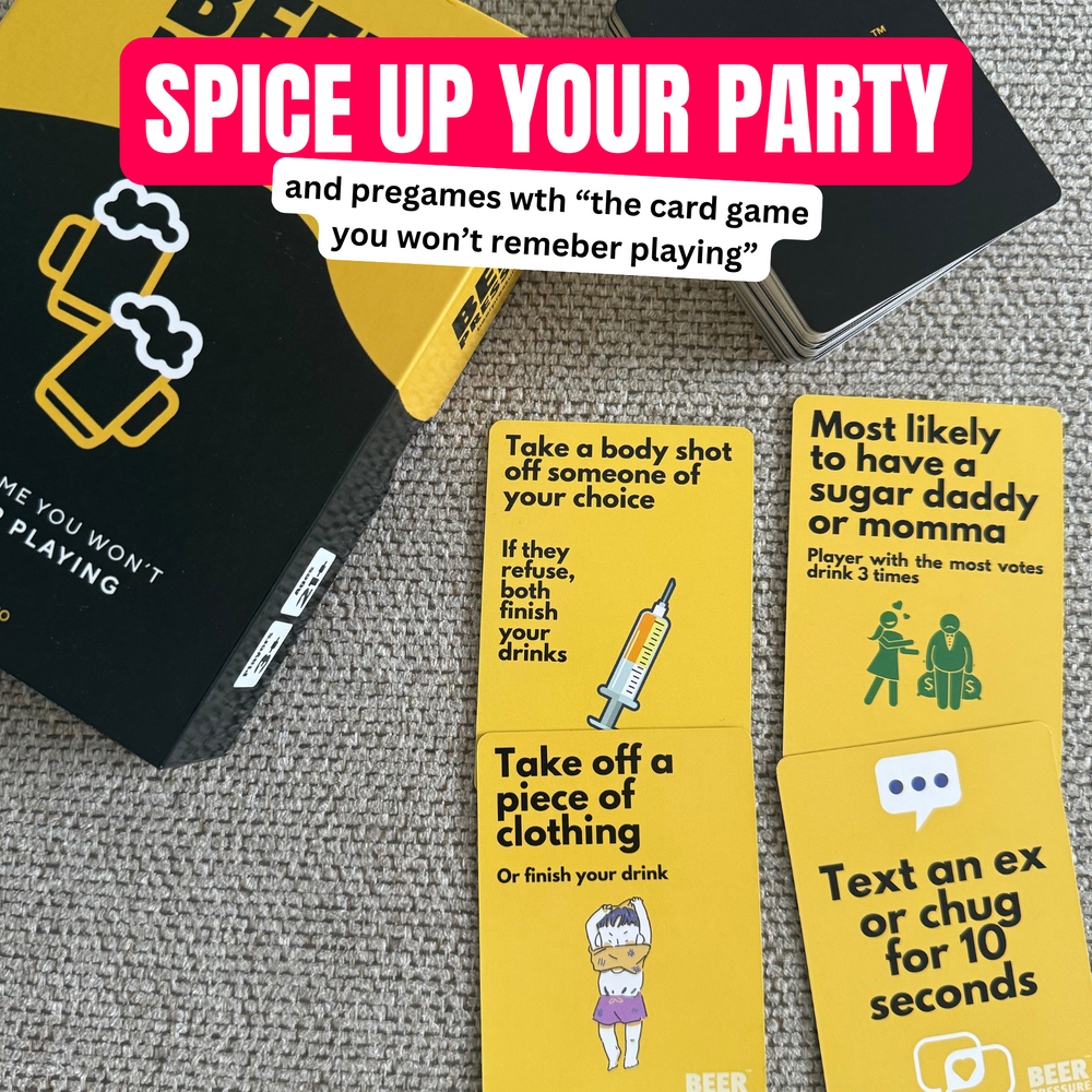 Beer Pressure V2 - Drinking Card Game for Parties, Pregames, and Game ...