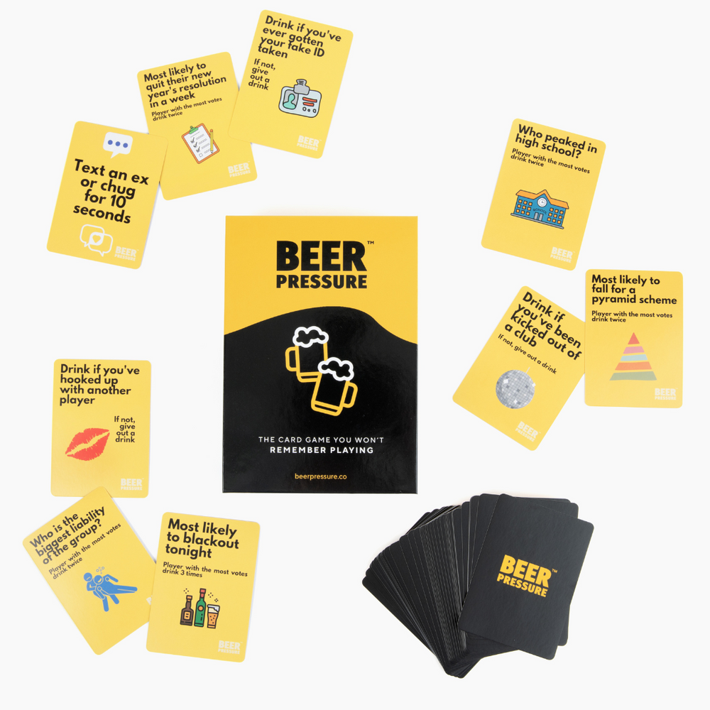 Beer Pressure V2 - Drinking Card Game for Parties, Pregames, and Game ...