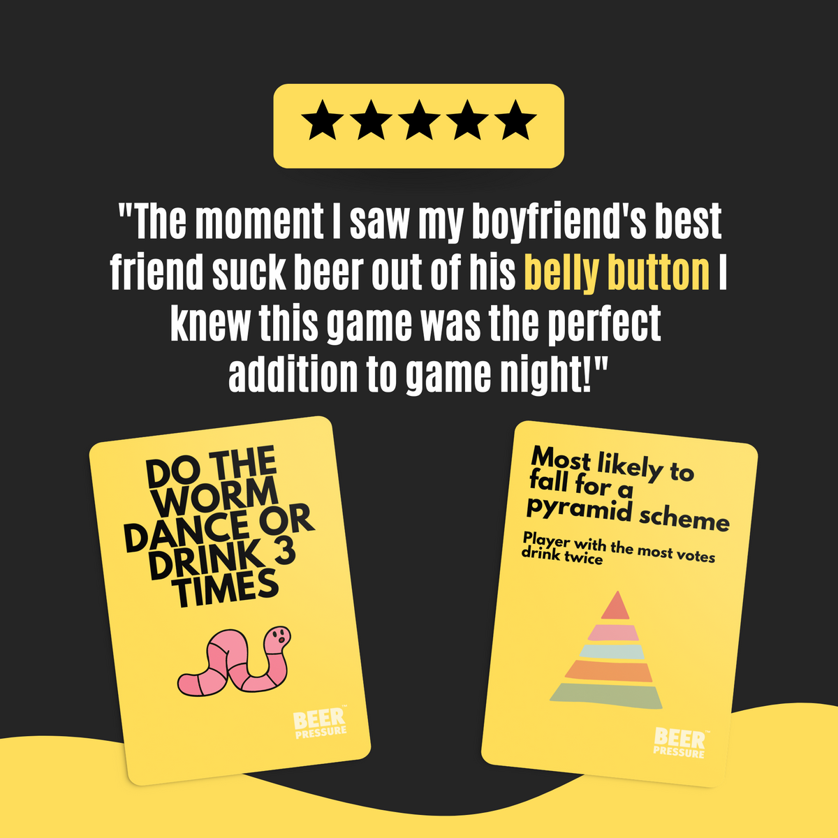 Beer Pressure V2 - Drinking Card Game for Parties, Pregames, and Game ...